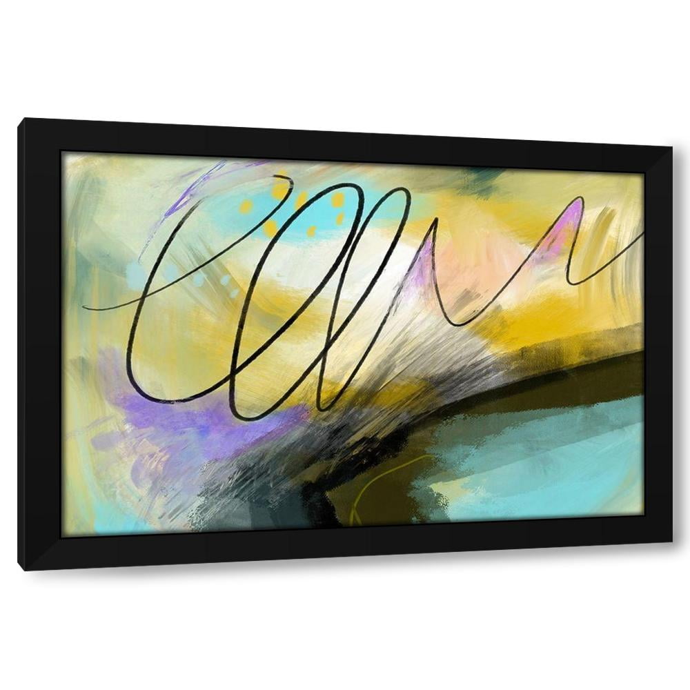 Delores Naskrent 24x17 Black Modern Wood Framed Wall Art Titled ...