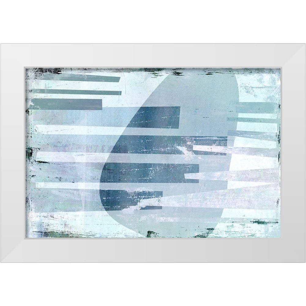 Naskrent, Delores 32x23 White Modern Wood Framed Museum Art Print ...