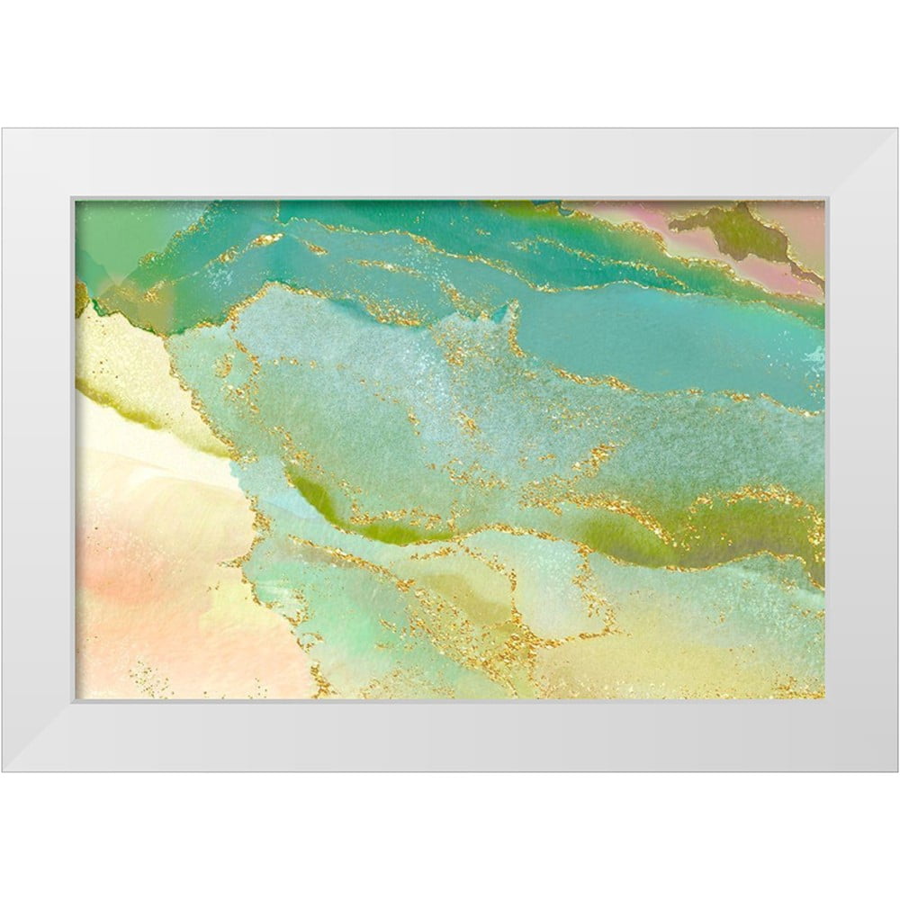Naskrent, Delores 32x23 White Modern Wood Framed Museum Art Print ...