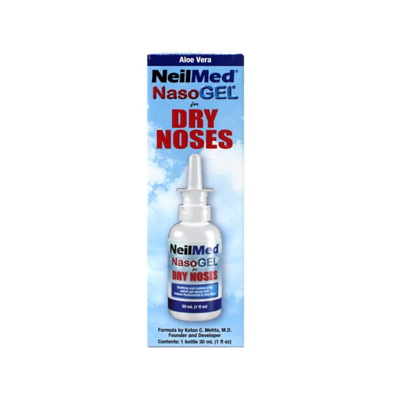 NasoGel Water Soluble Saline Nasal Gel Spray for Dry Noses by NeilMed ...