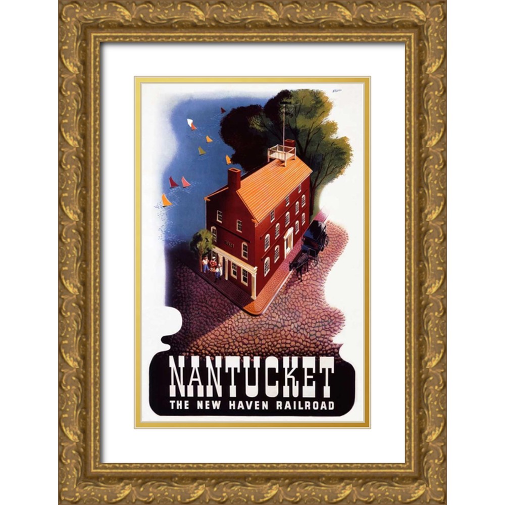 Nason, Ben 17x24 Gold Ornate Wood Framed with Double Matting Museum Art ...