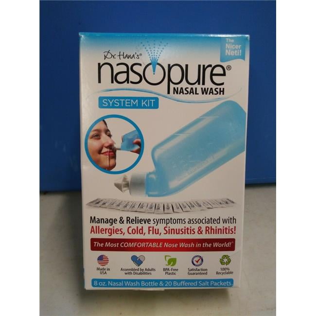 Nasopure Nasal Wash System Kit, 21 Piece Kit HSA/FSA Eligible - Walmart.com