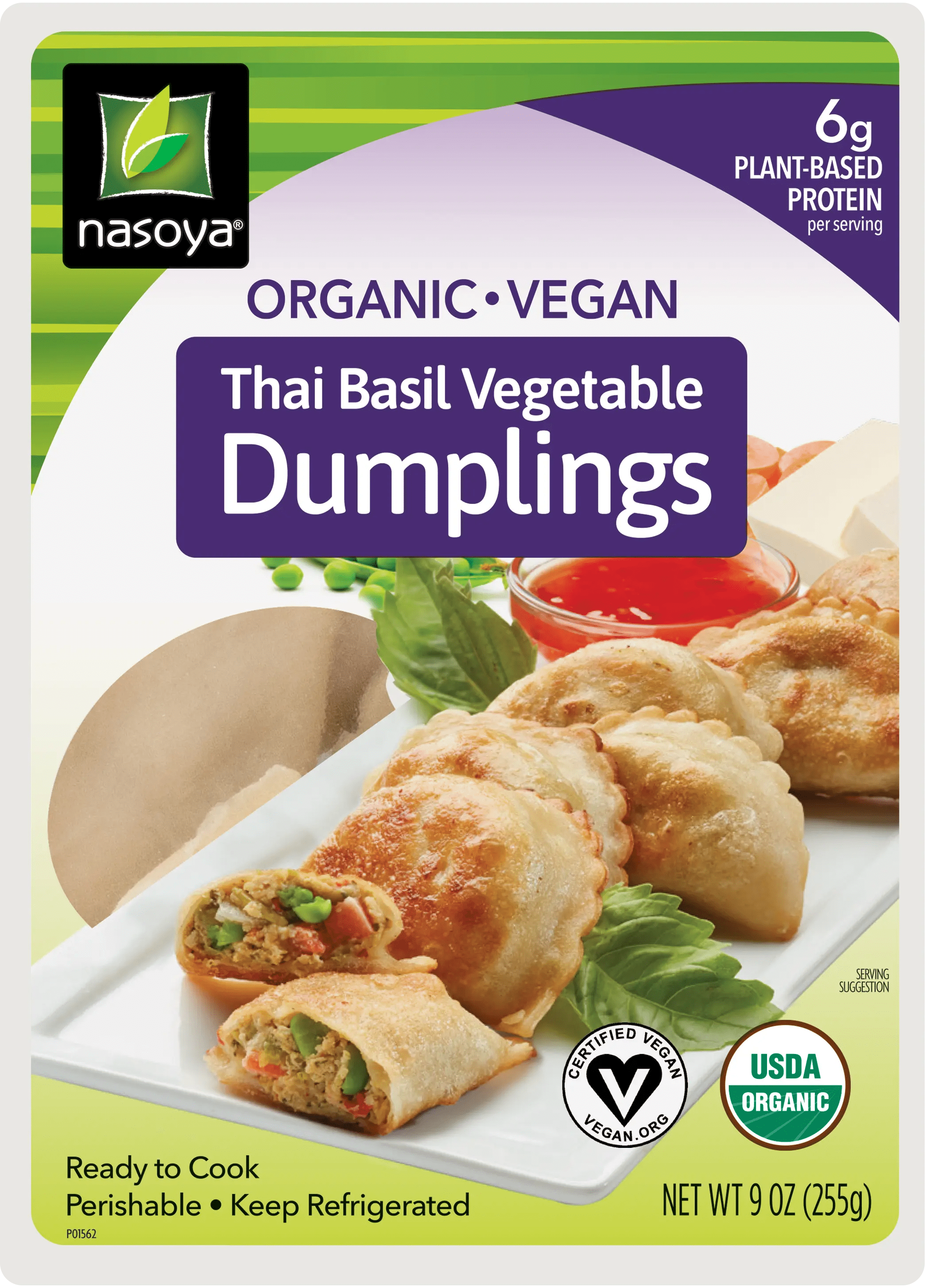 Nasoya Organic Vegan Thai Basil Vegetable Dumplings, 9 oz - Walmart.com
