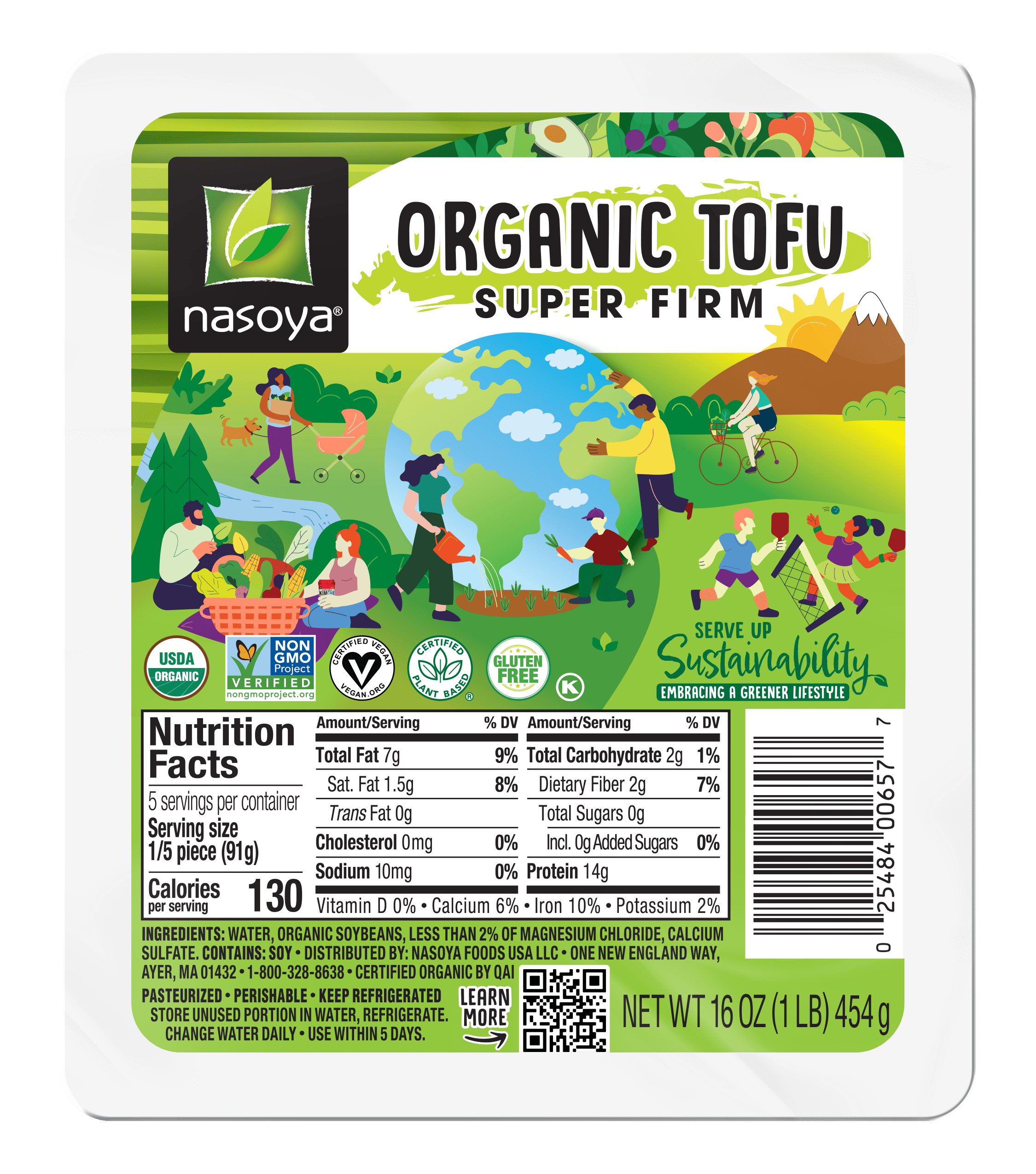 Nasoya Refrigerated Organic Super Firm Tofu, 16 oz - Walmart.com