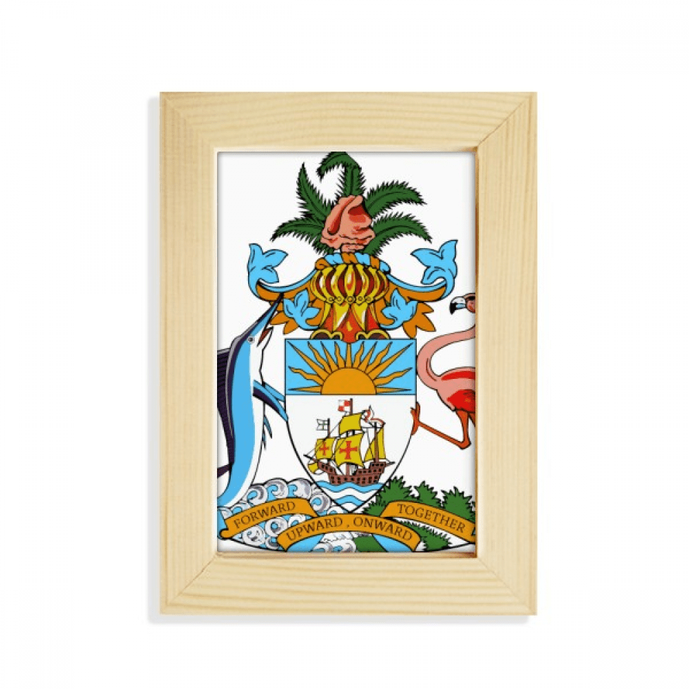 Nassau Bahamas National Emblem Desktop Display Photo Frame Picture Art ...