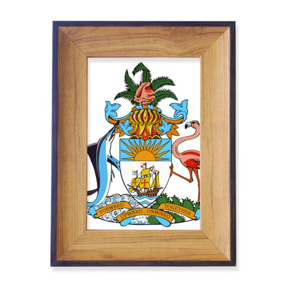 Nassau Bahamas National Emblem Photo Frame Exhibition Display Art Desktop Painting - Walmart.com