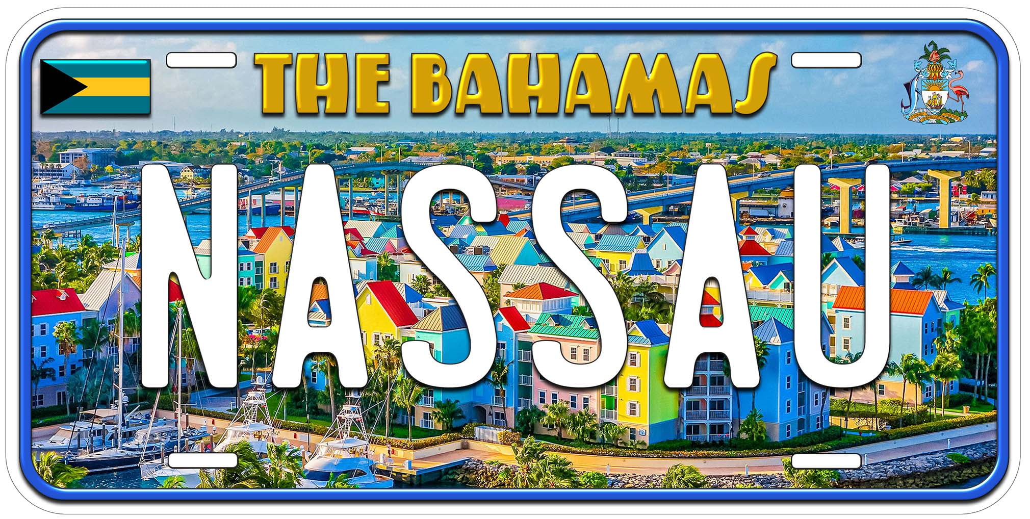Nassau City The Bahamas Novelty Car License Plate - Walmart.com