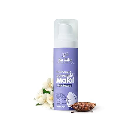 Nat Habit Coco Mogra Night Face Malai Cream 30gm - Walmart.com