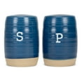 Nat & Jules Raw Bottom Navy 3 x 2 Ceramic Salt and Pepper Shaker 2 ...