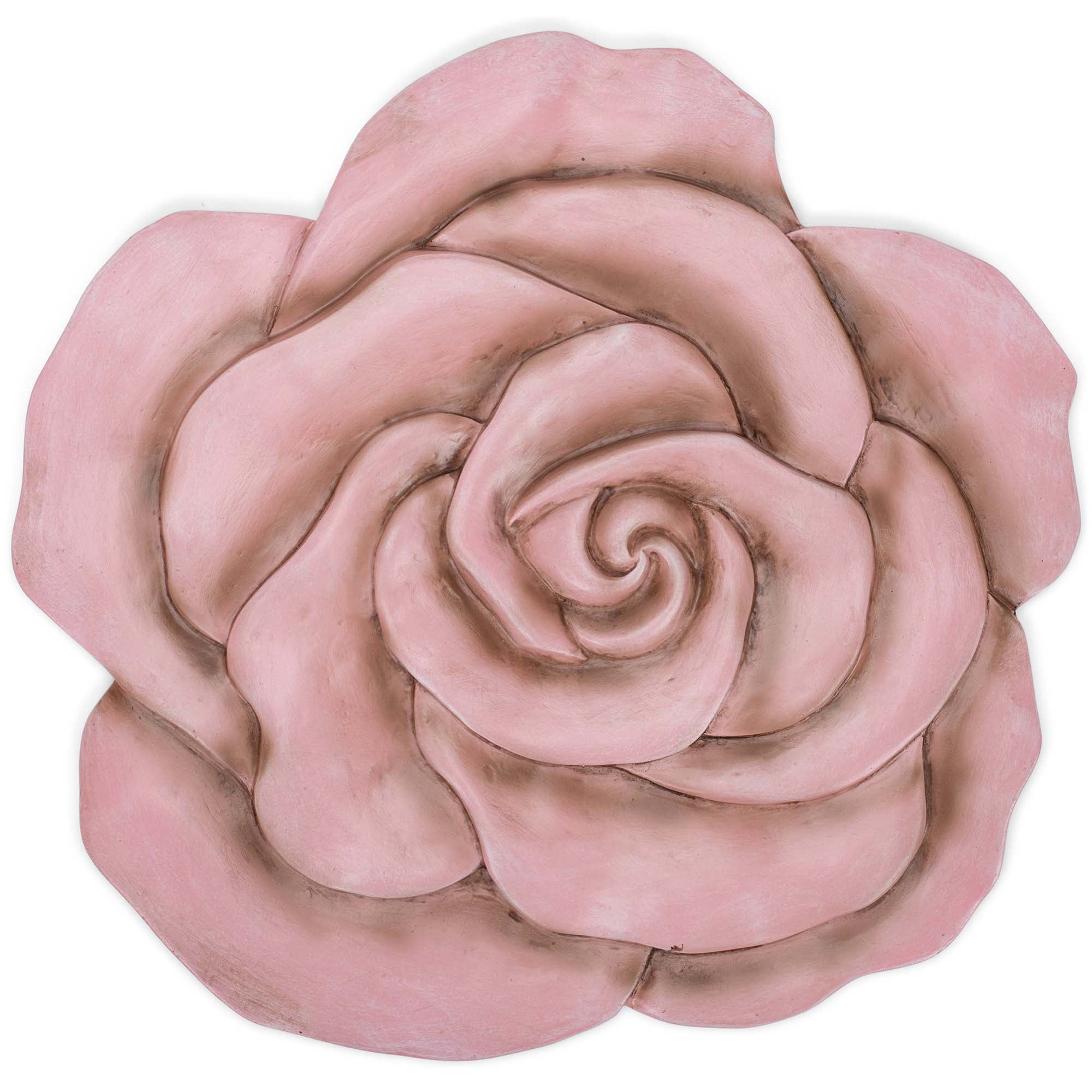 Nat & Jules Rose Pink 12 inch Resin Stone Decorative Stepping Stone ...