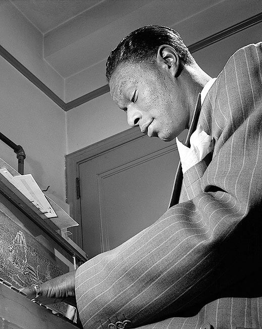 Nat King Cole Portrait with Piano - 20x30 Inch Glossy Laminated ...