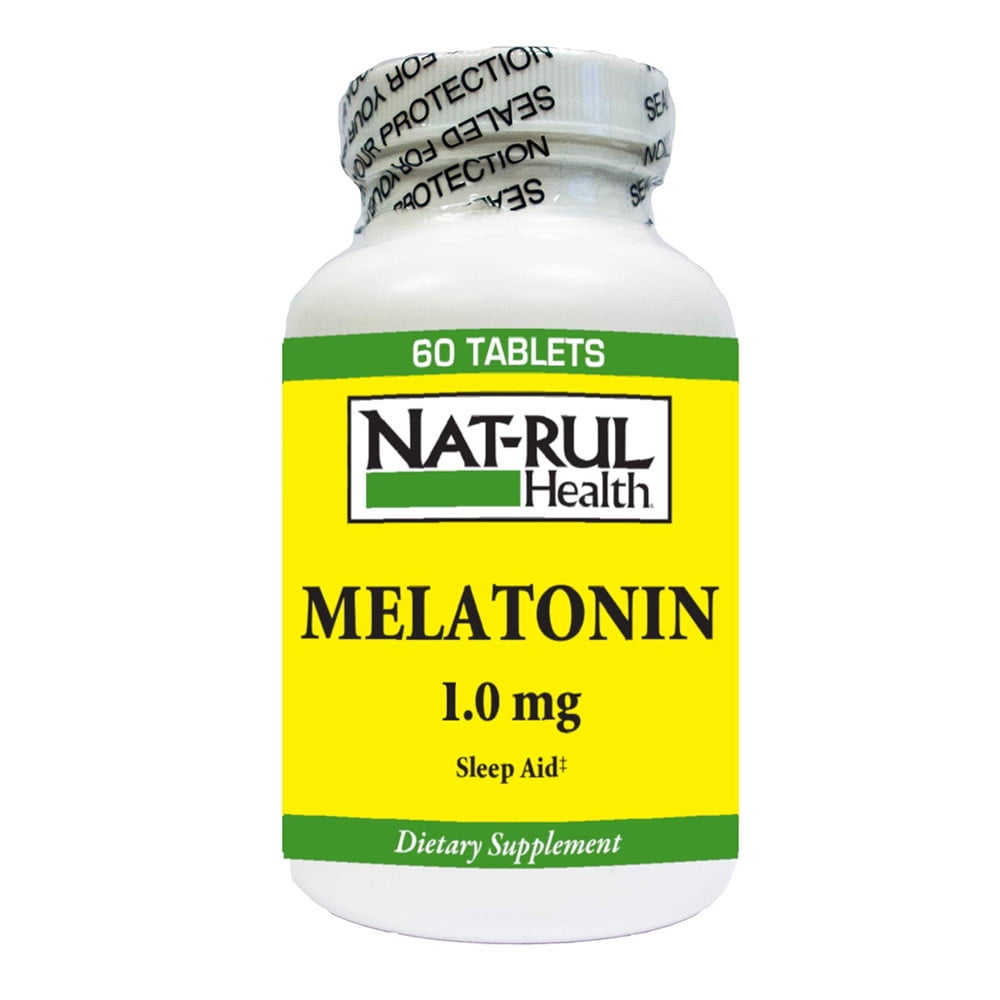 Nat Rul Health Melatonin 10 Mg Sleep Aid Supplement Tablets, 60 Ea, 2 ...