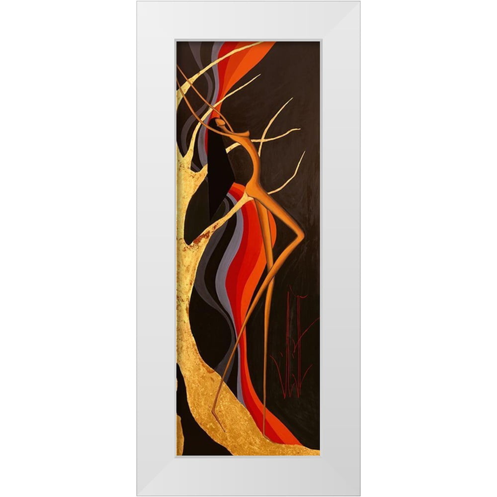 Natacha L. 11x24 White Modern Wood Framed Museum Art Print Titled - Plaisir subliminal II ...