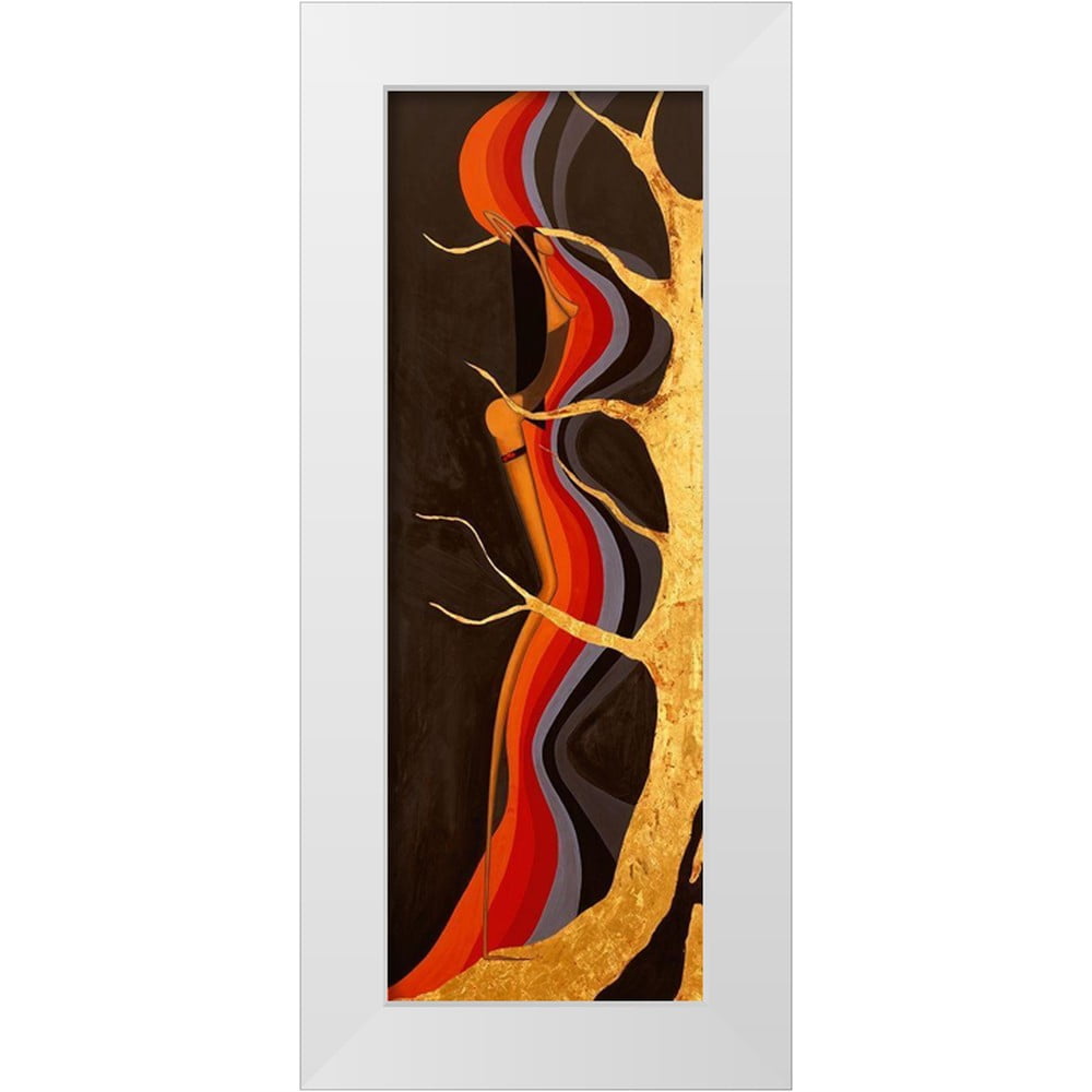 Natacha L. 7x14 White Modern Wood Framed Museum Art Print Titled ...