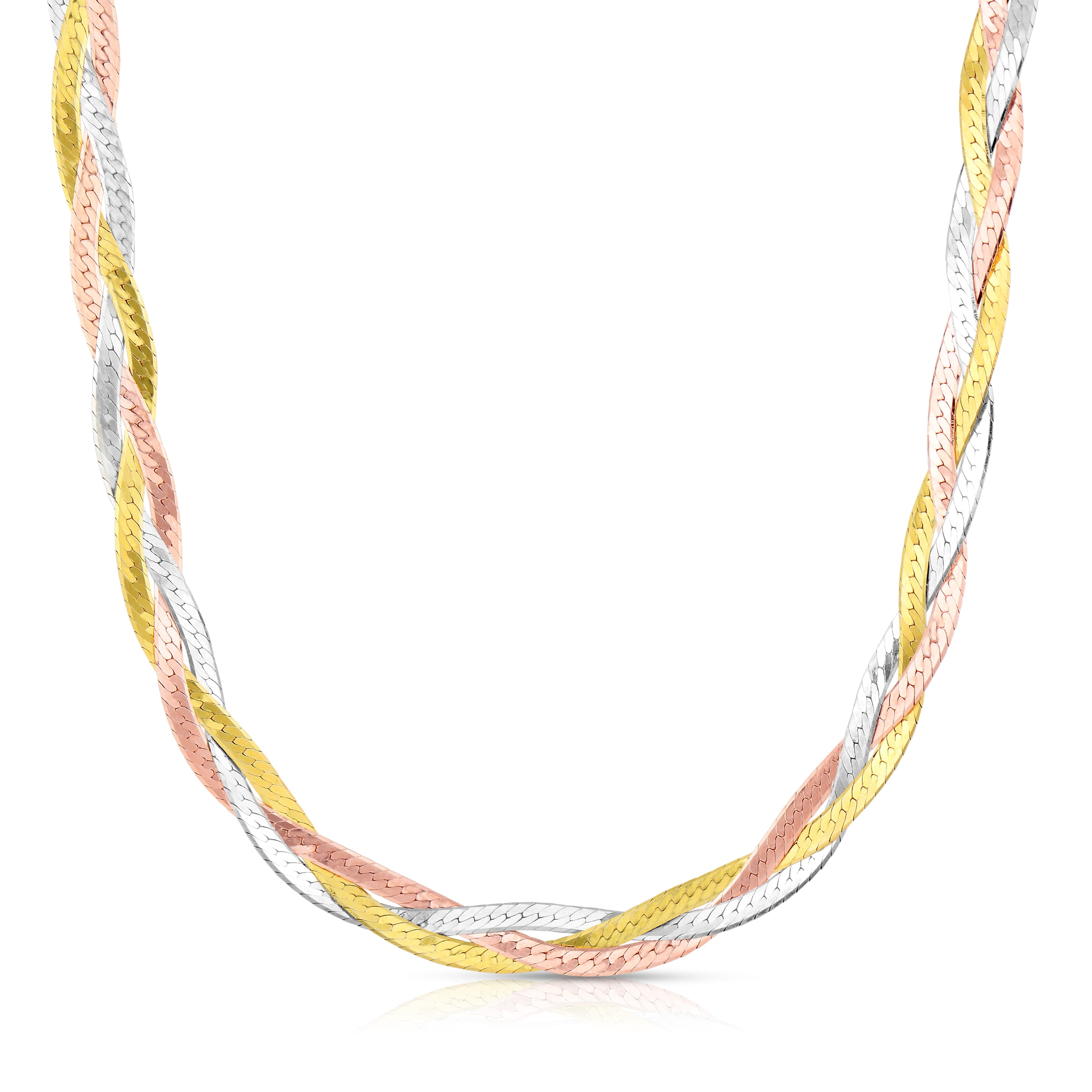 Natalia Drake Natalia Drake Tri Color Sterling Silver Braided ...