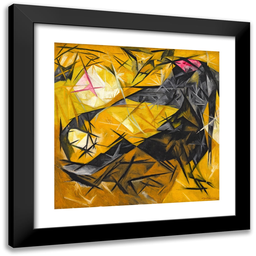 Natalia Goncharova 15x15 Black Modern Framed Museum Art Print Titled ...