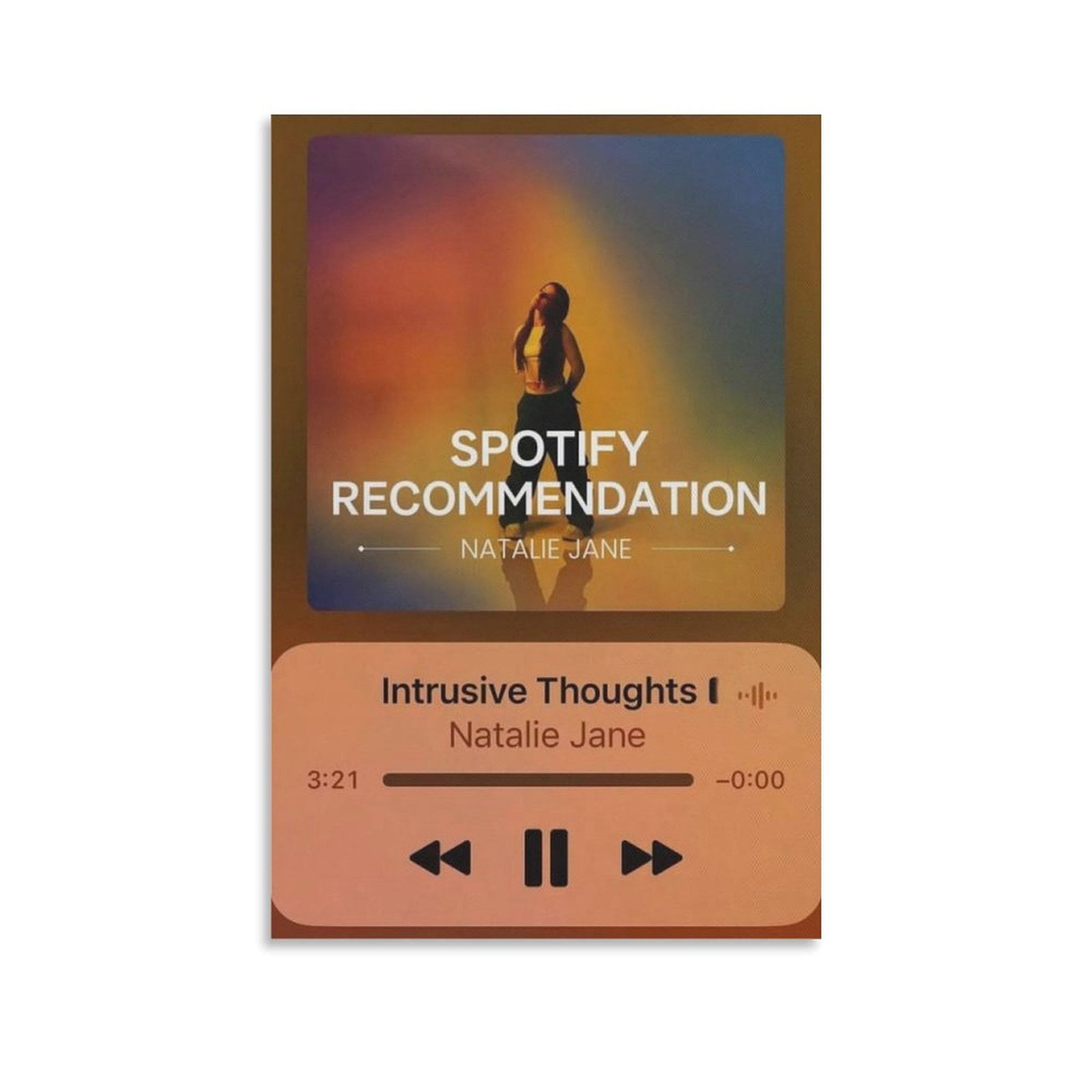 Natalie Jane Poster-Intrusive Thoughts 1 Room Aesthetic Poster Print ...