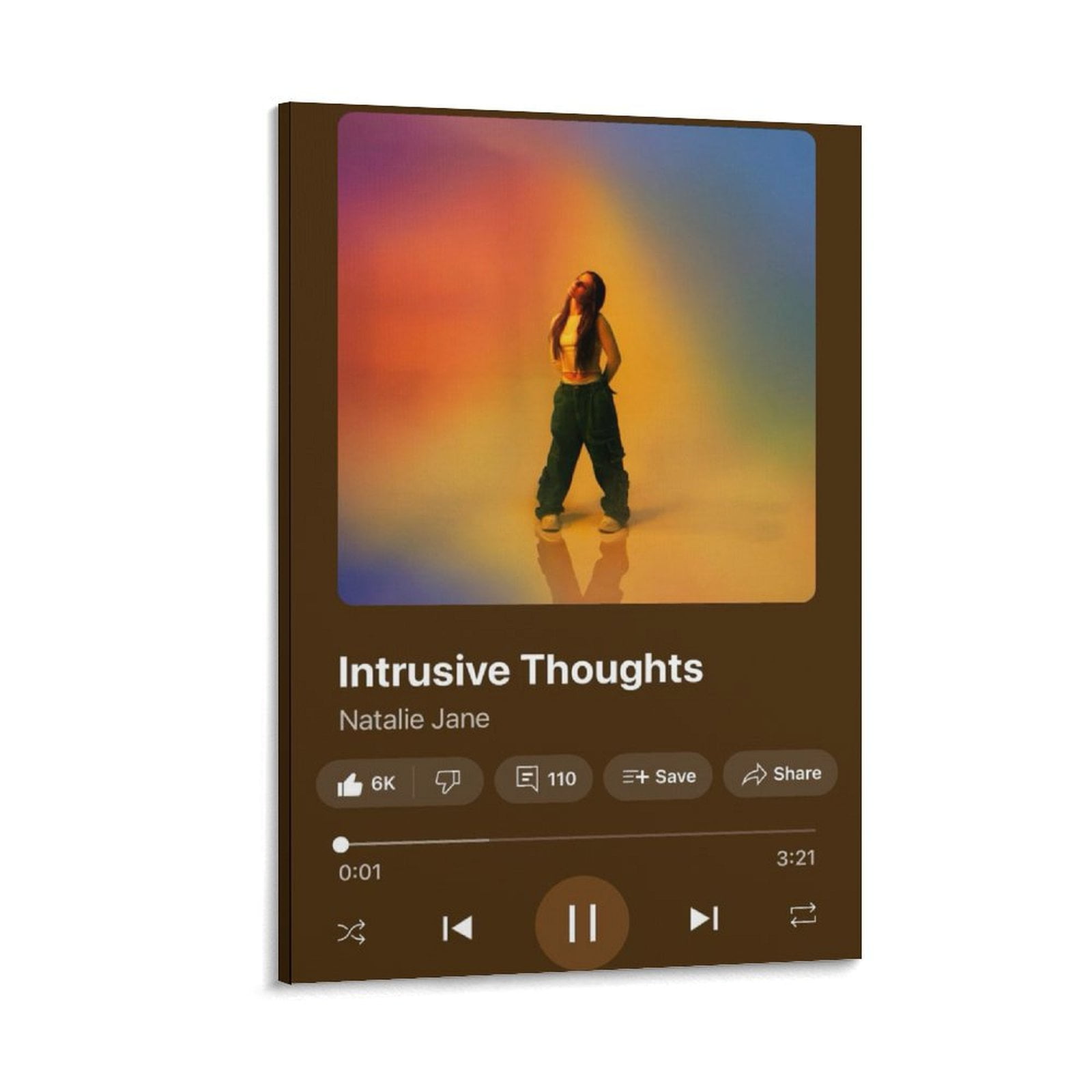 Natalie Jane Poster-Intrusive Thoughts 2 Room Aesthetic Poster Print ...