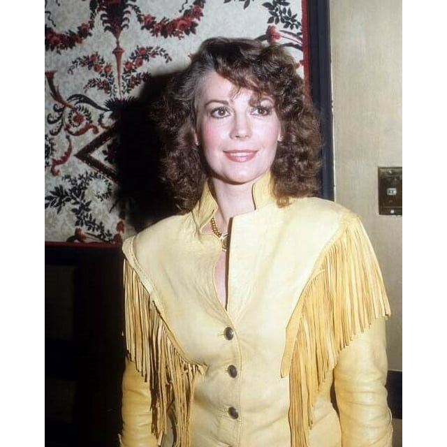 Natalie Wood candid 1980 pose in western fringe leather shirt 8x10 inch ...