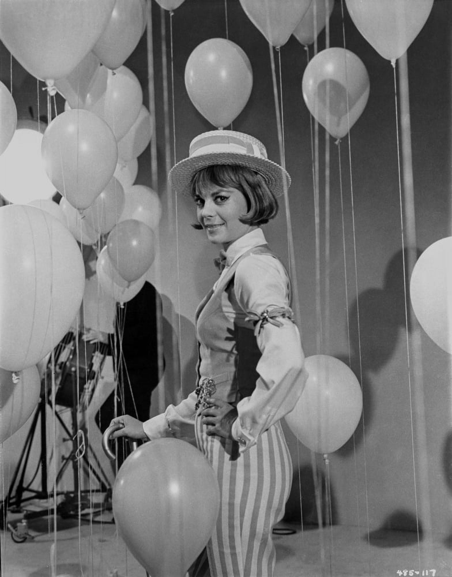 Natalie Wood posed Surrounded by Balloons Photo Print (24 x 30 ...