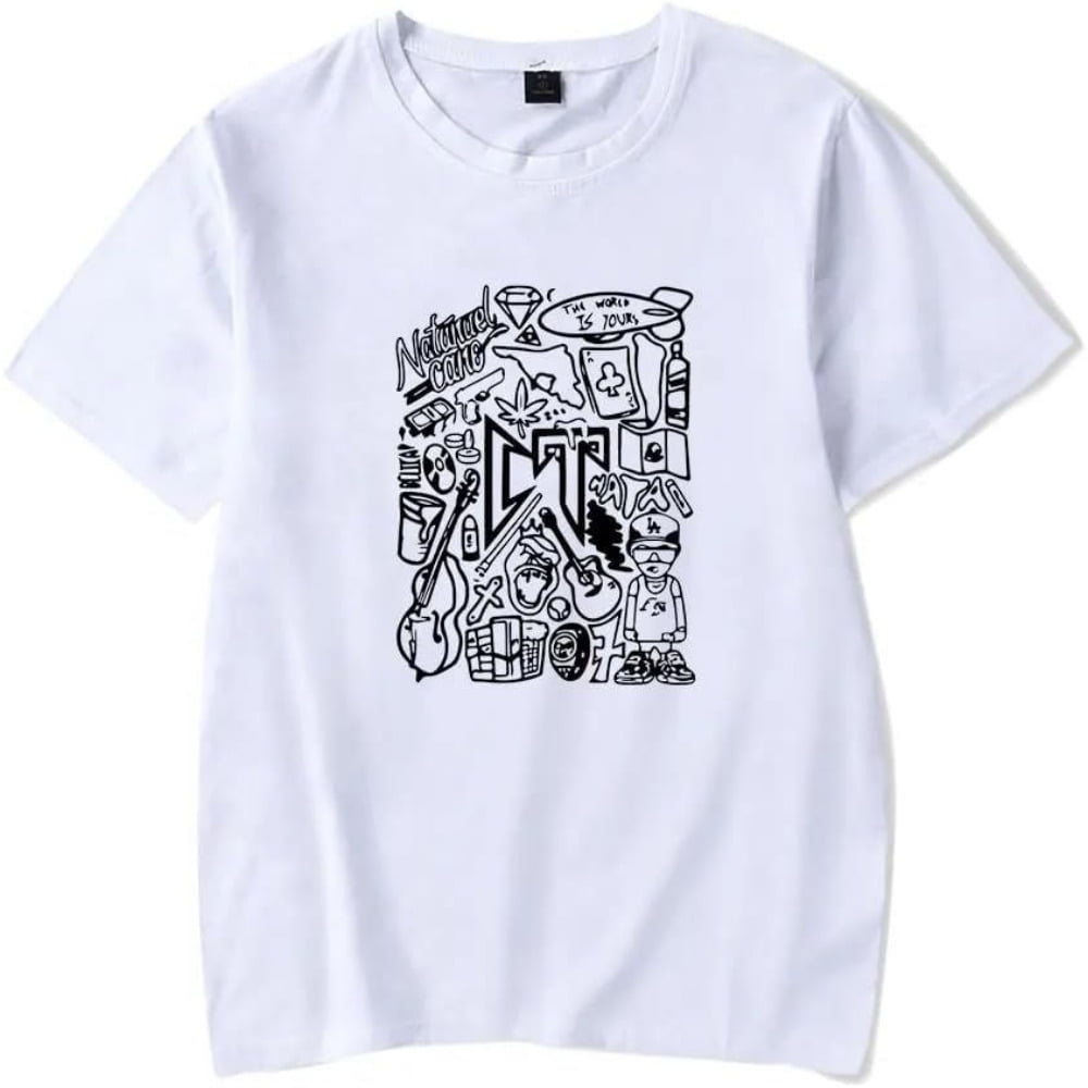 Natanael Cano CT Corridos Tumbados Vintage 90s Merch T-Shirt Casual ...