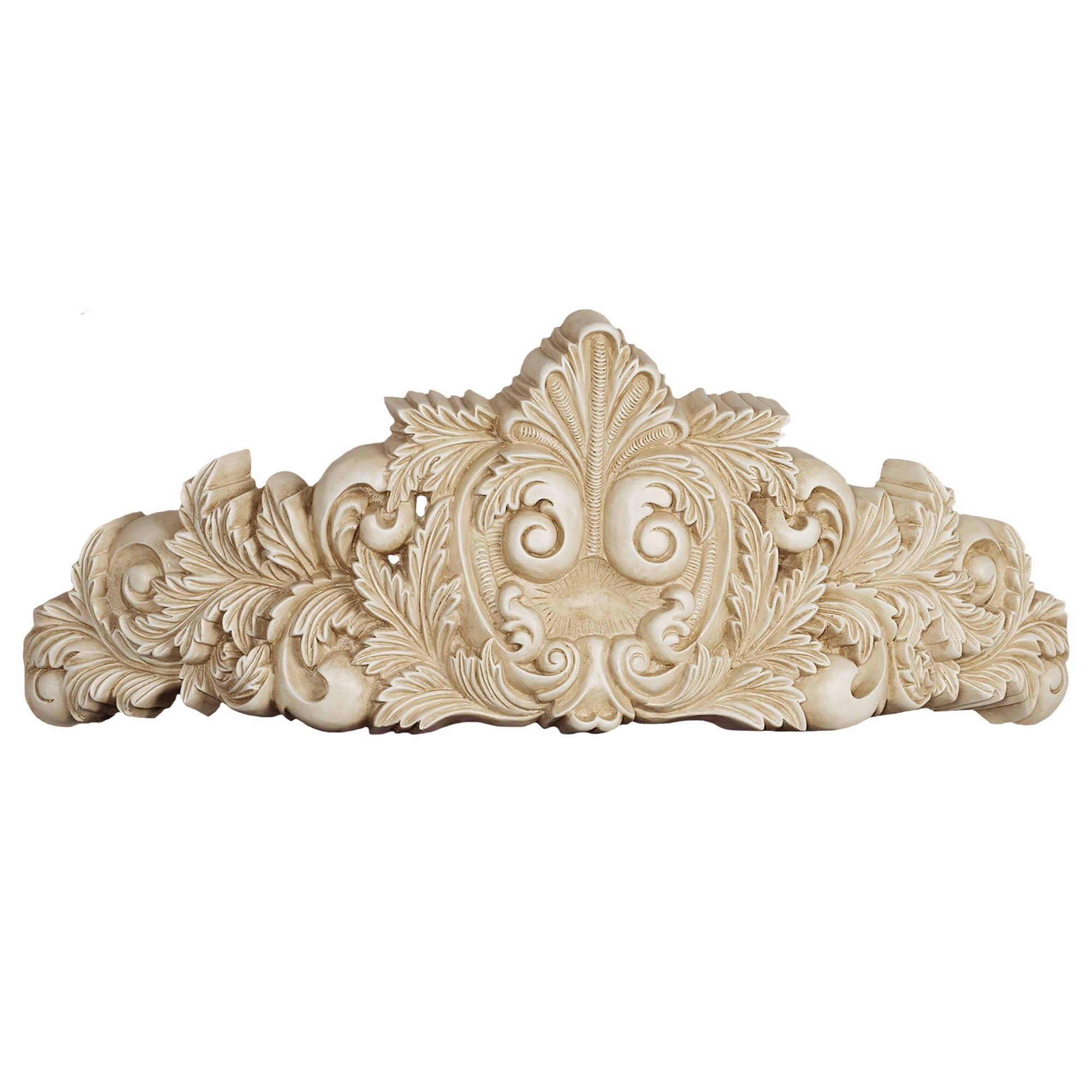 Natasha Wall Teester Bed Crown Antique Ivory 30” x 8” x 11” - Walmart.com