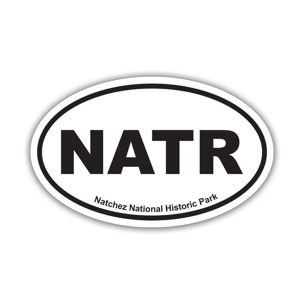 Natchez National Historic Park NATR Oval Sticker Decal - Self Adhesive ...