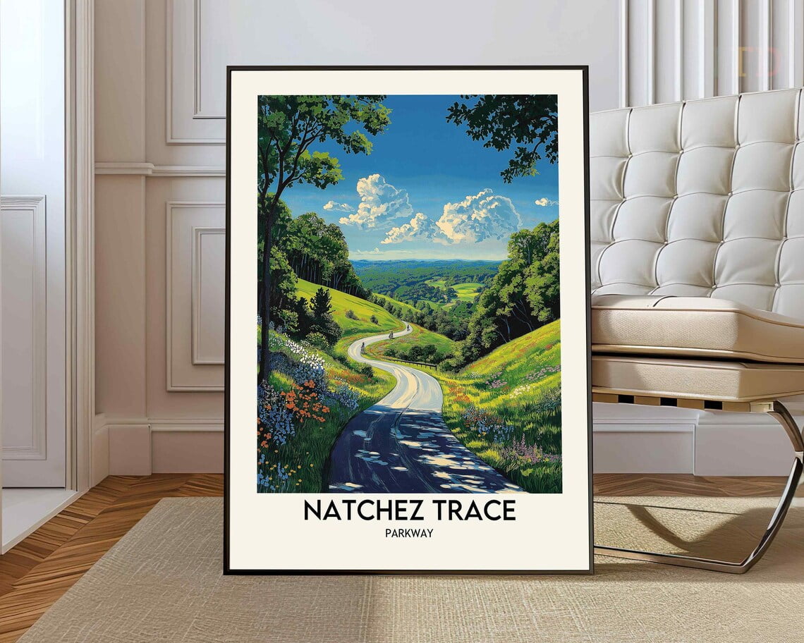 Natchez Trace Parkway Poster, Natchez Trace Parkway Print, Natchez ...
