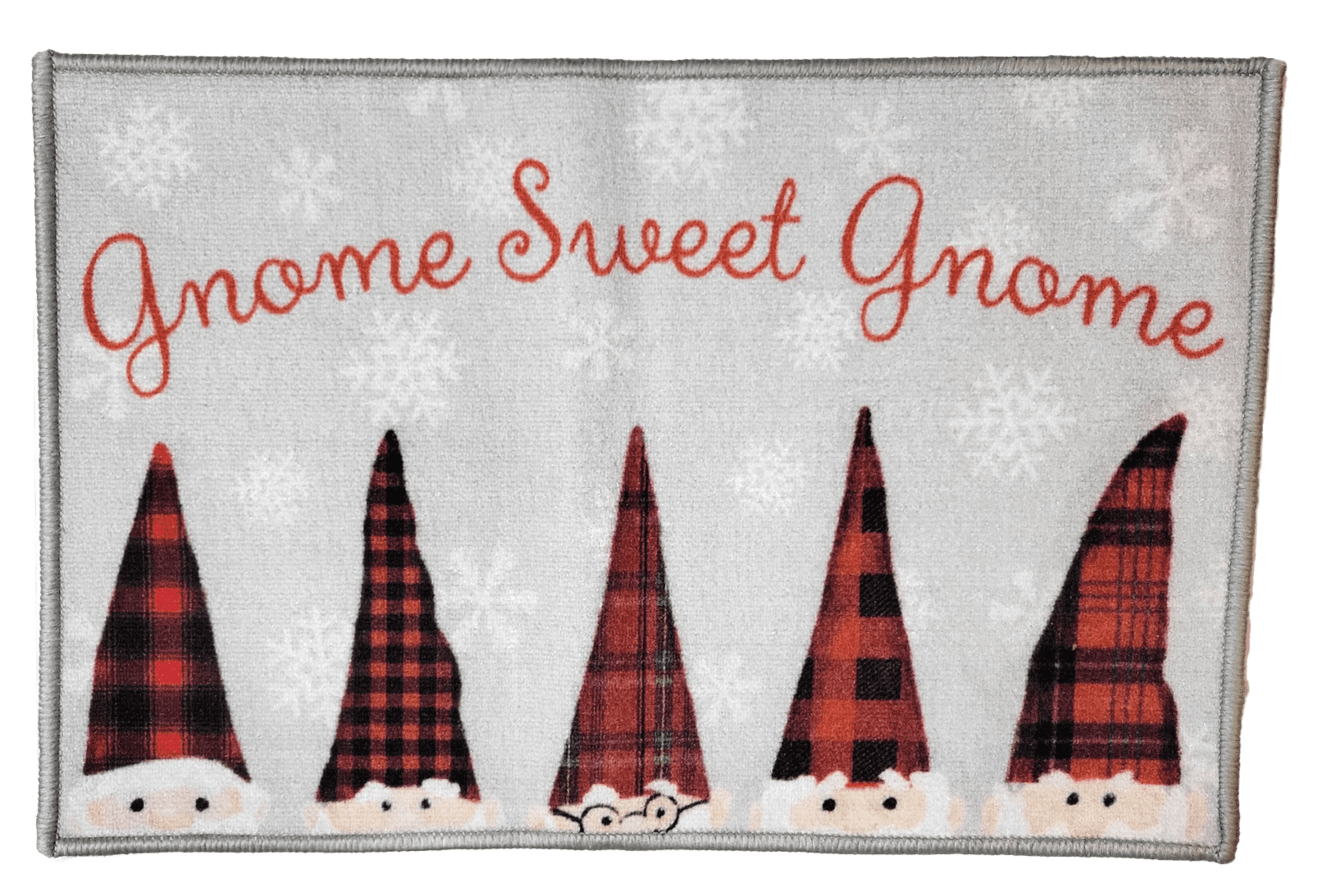 Natco Christmas Gnomes Accent Rug, 20 x 30 inch, Nylon with Latex Back ...