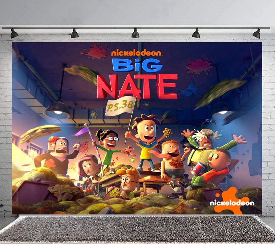 Nate Big Adventure Backdrop Banner Party Supplies Poster Movie Theme ...