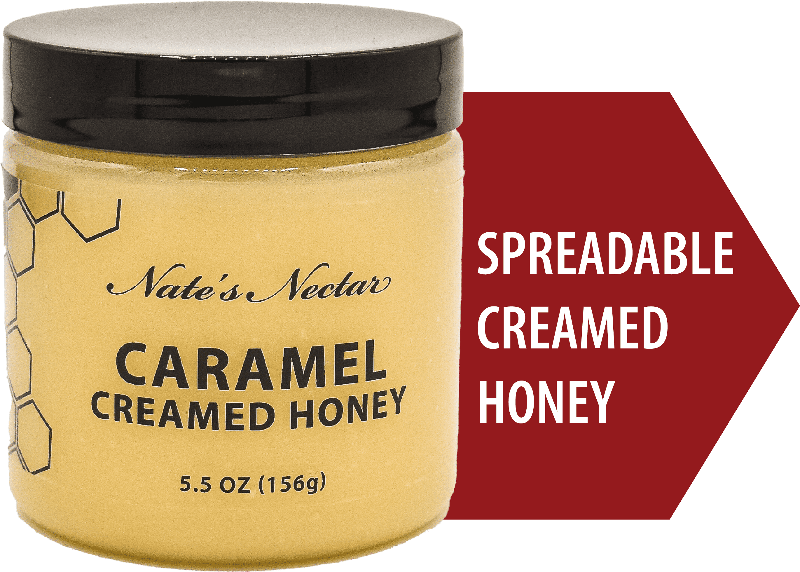 Nate's Nectar Creamed Caramel Honey, 5.5 oz Plastic Jar - Walmart.com