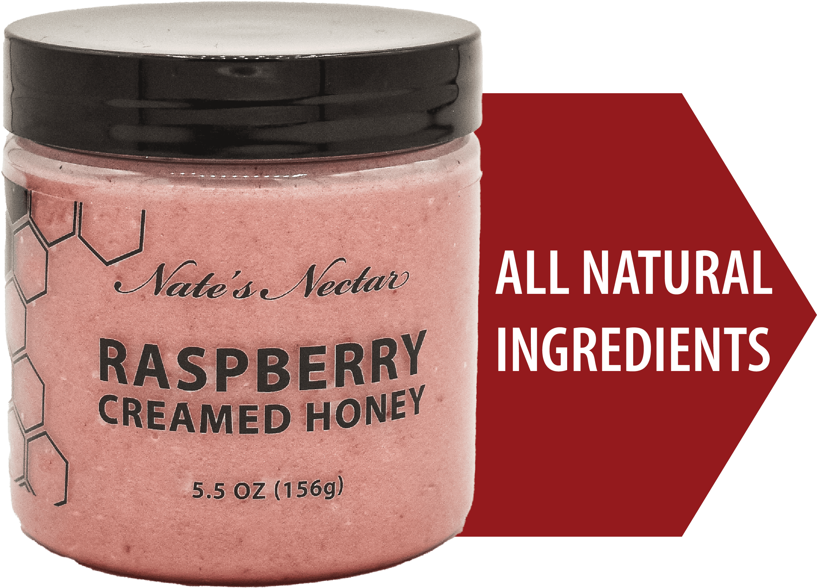 Raspberry Creamed Honey, Nate's Nectar, 5.5 oz - Walmart.com