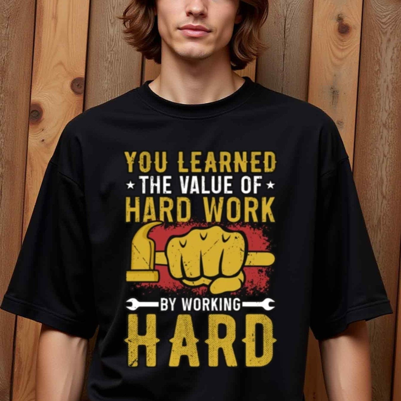 Natee Local Warehouse Hard Work Motivational T-Shirt - "You Learned the ...