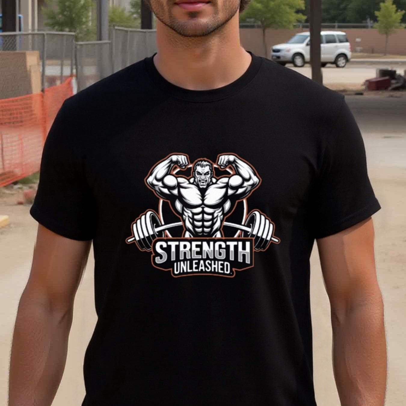Natee Men's 100% Cotton 180g Heavyweight Strength Unleashed ...