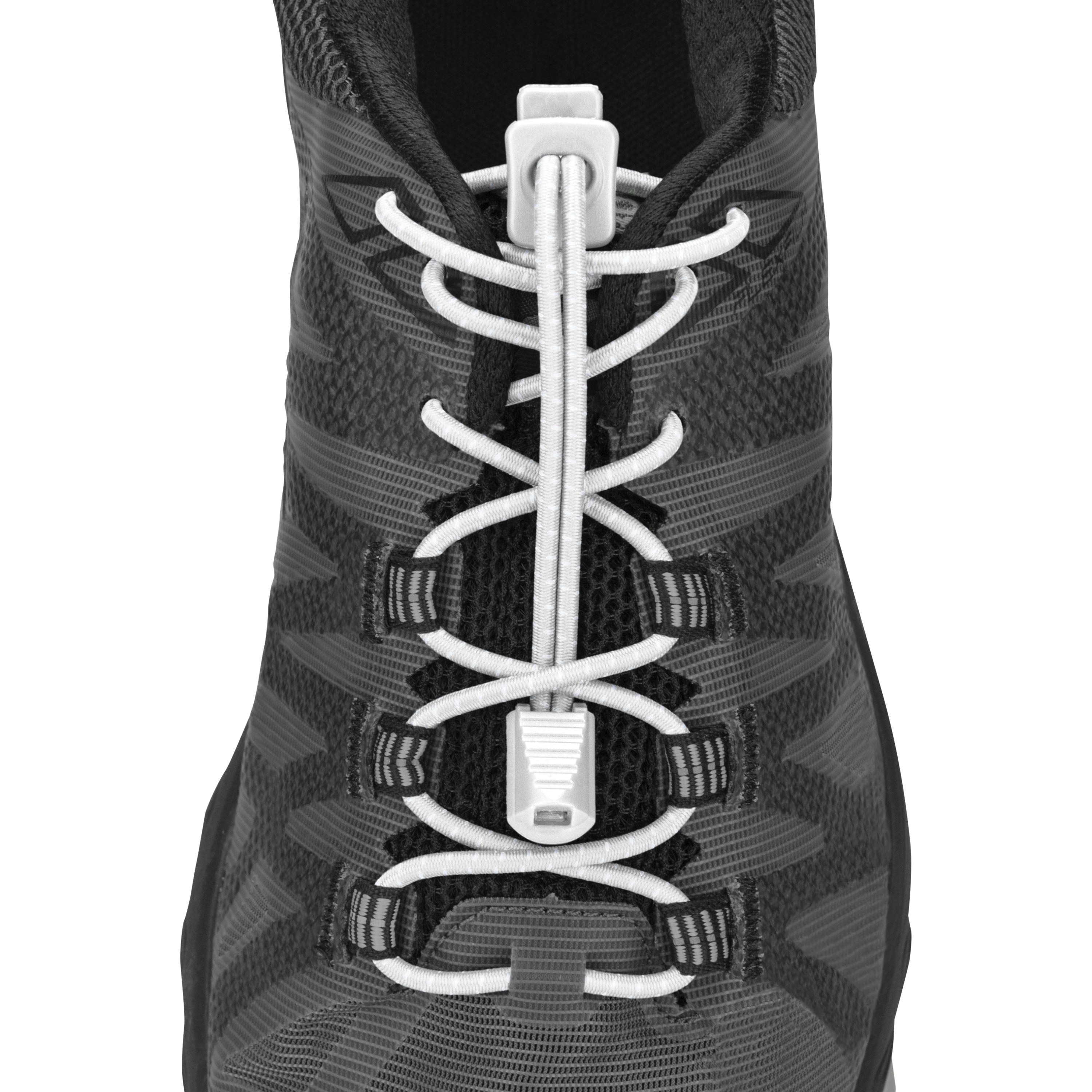 Nathan Adjustable Elastic Running Laces, White, All Ages, Unisex ...