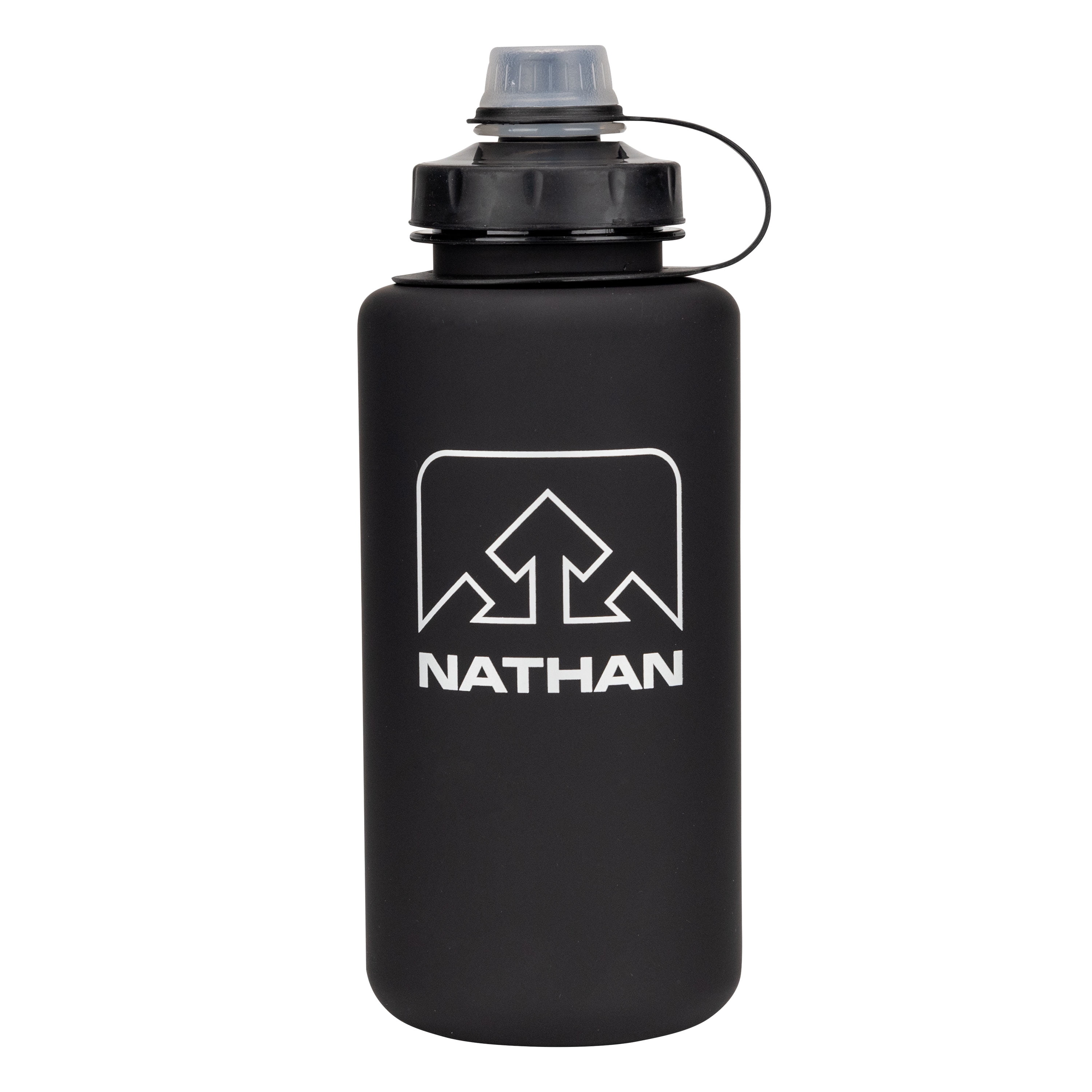 Nathan BigShot Frosted Water Bottle, Black/White OSFA - Walmart.com