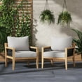 Nathan James Freya Bohemian Wooden Armchair, Outdoor Patio Chair, Solid ...