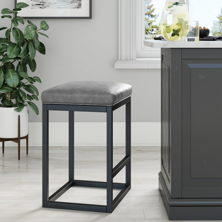 Metal stool with cushion store