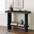 Nathan James Virgo Farmhouse Console Table, Open Storage 2-Tier Behind ...