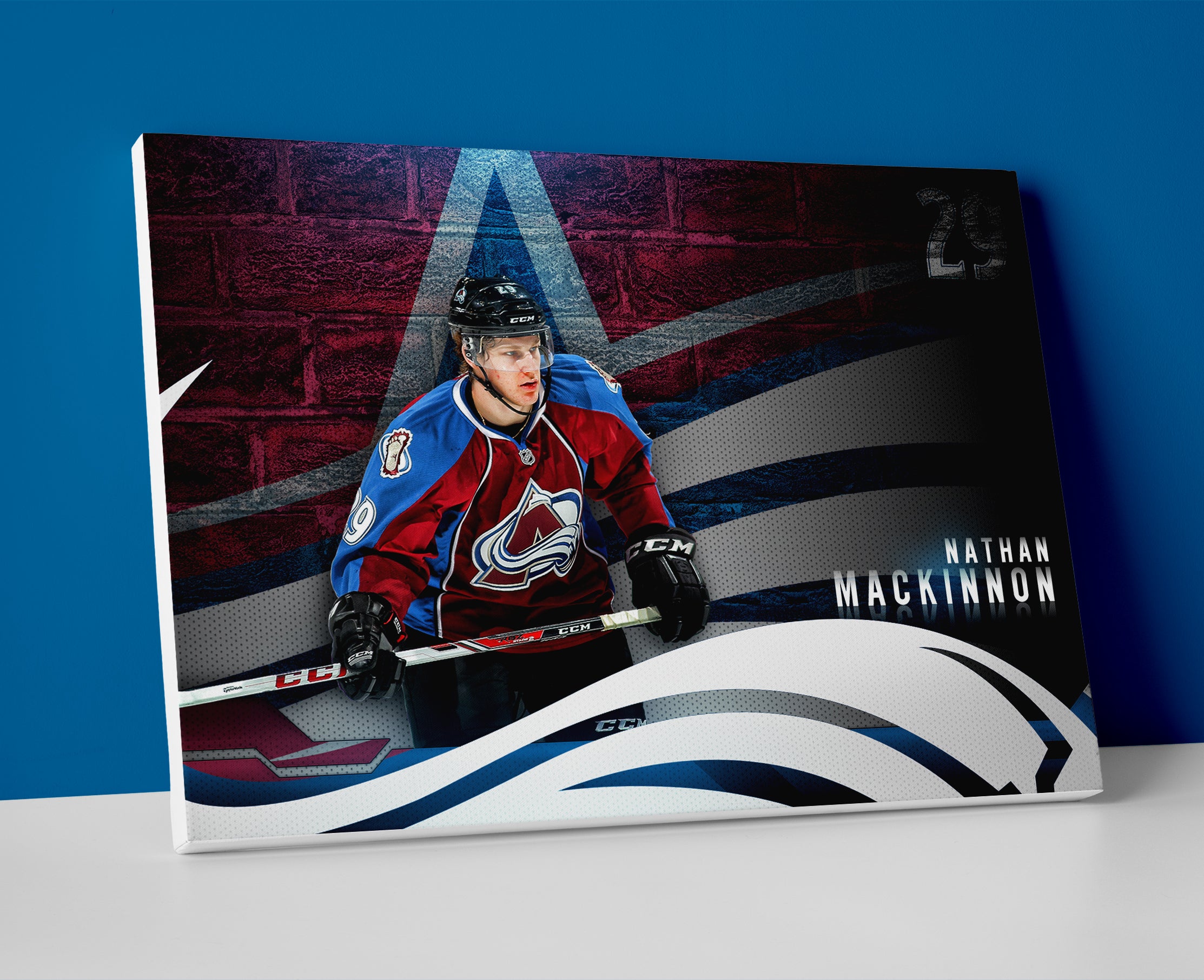 Nathan MacKinnon Avalanche Poster or Wrapped Canvas - Walmart.com