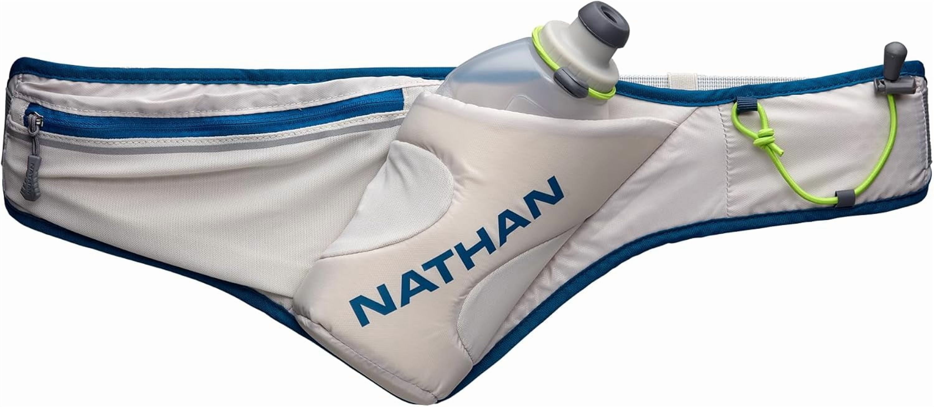 Nathan Peak Running Hydration Waist Pack Belt w/ Speed Draw Flask Water ...