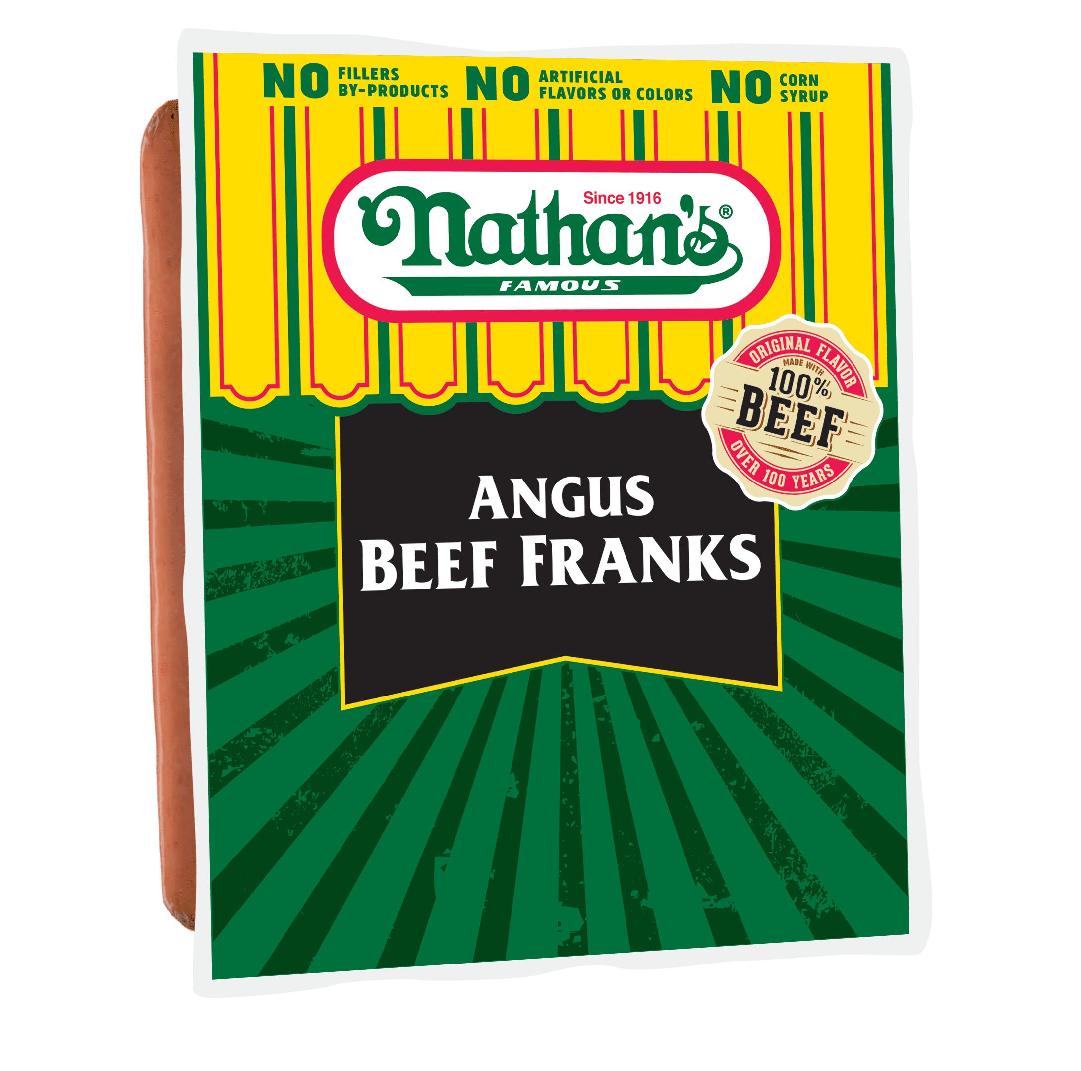 Nathan's Famous Angus Beef Franks, 11 oz - Walmart.com