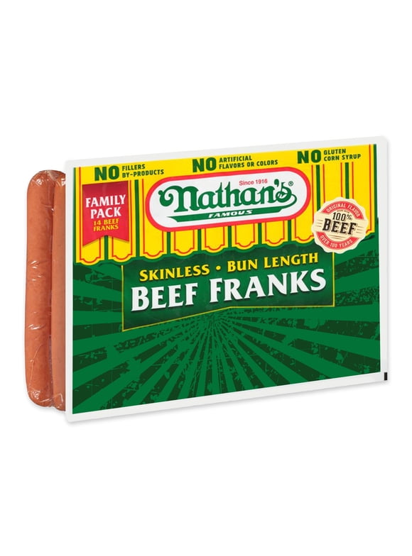Nathan's Hot Dogs in Bacon, Hot Dogs, & Sausages - Walmart.com