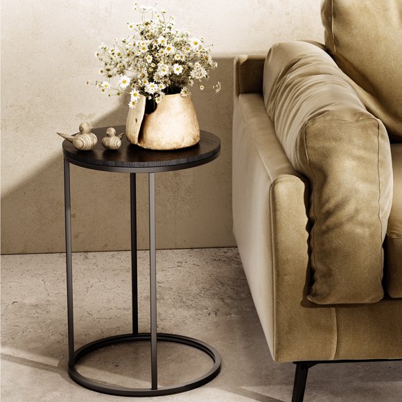 Black Modern End Table