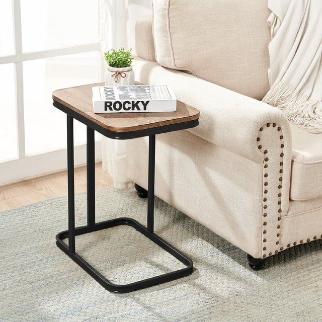 Nathaniel Home C-Shaped Sofa Side Table - Space Saving - Walmart.com
