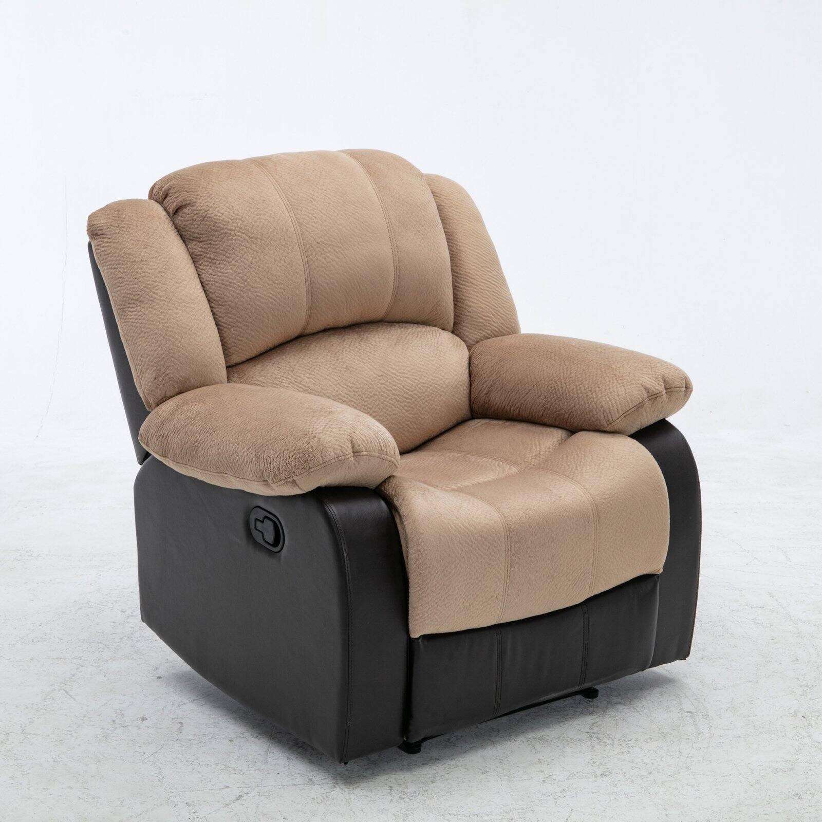 Nathaniel Home Champion Manual Reclining Sofa, Wall Hugger, PU Leather ...