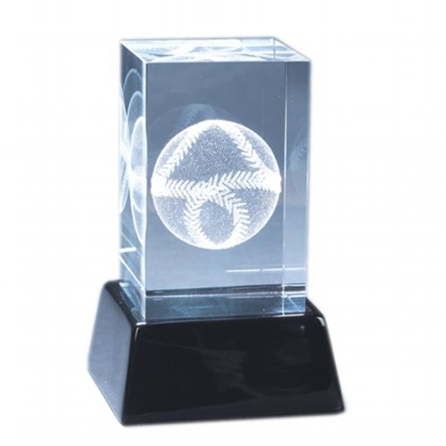 Natico Originals 60-CR-240 Crystal Block with Baseball-Wood - Walmart.com