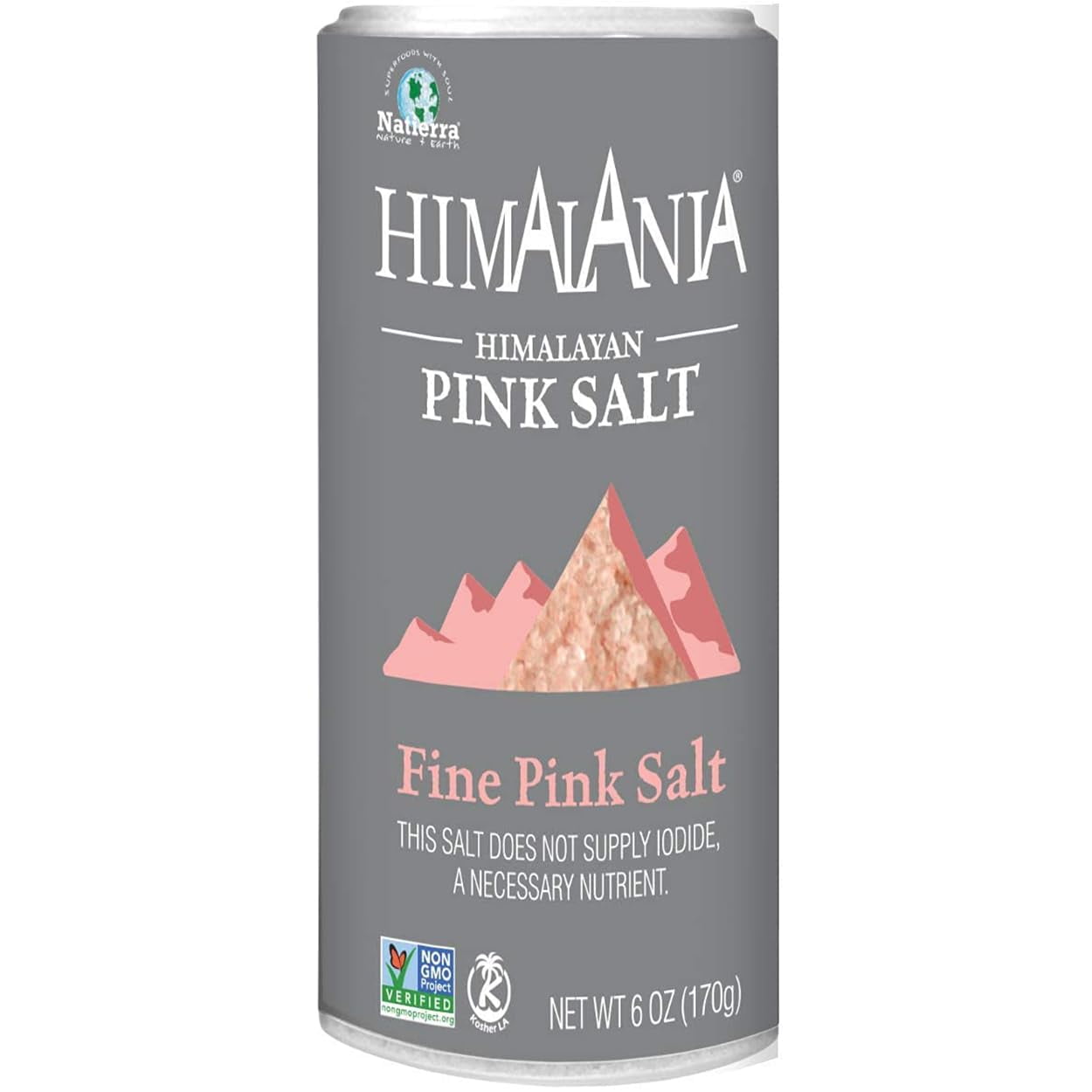 Natierra Himalania Himalayan Fine BCF26 Pink Salt Shaker | Unrefined ...