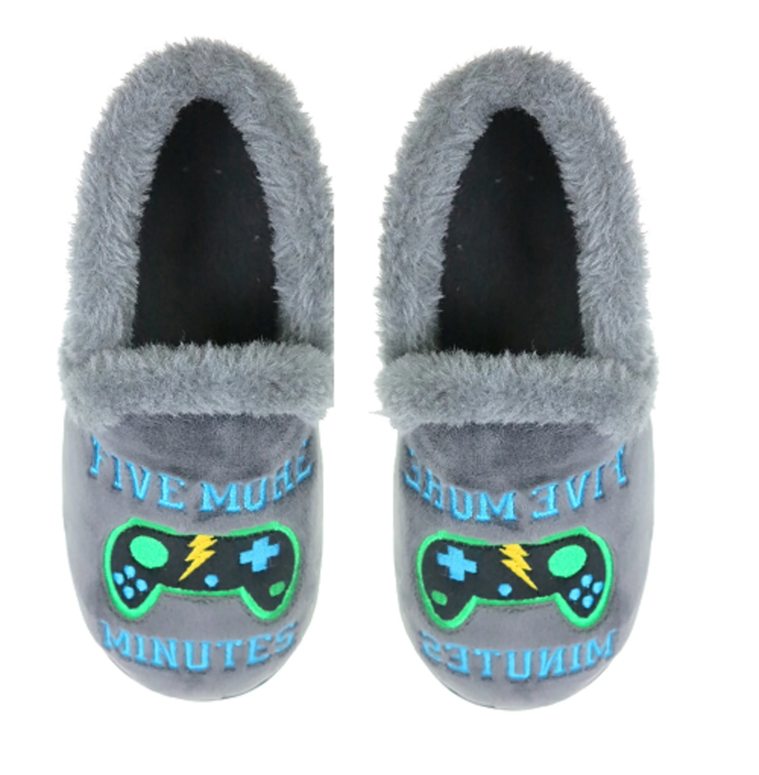 Nation Big Boys Game Over Sleep Mode Gamer Slippers (11-12) - Walmart.com
