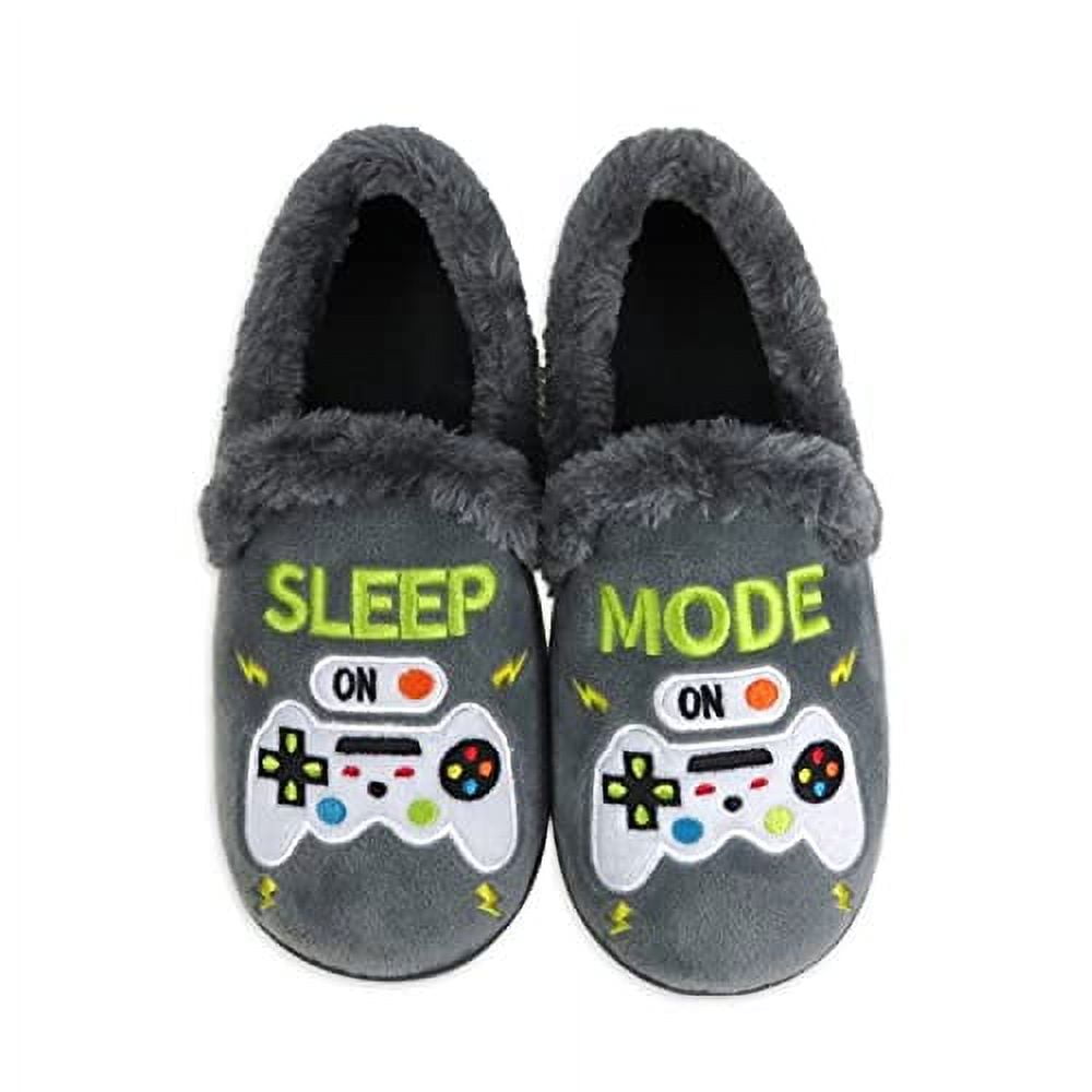Nation Big Boys Game Over Sleep Mode Gamer Slippers (4-5) - Walmart.com